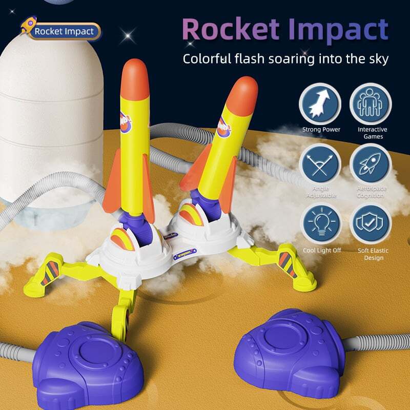 2023 New Foot Pump Rocket Launcher Toys for Kids - banma27
